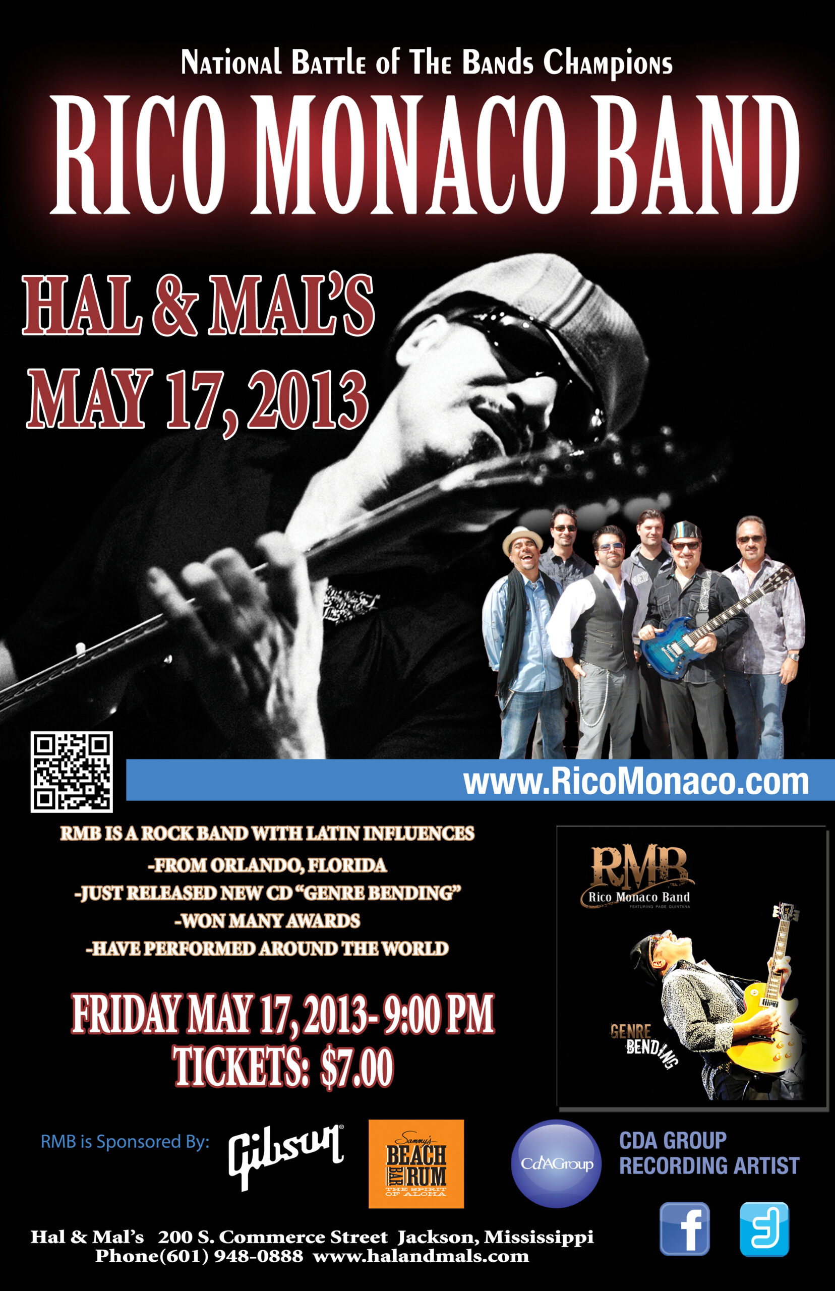 Hal & Mal’s Poster large 051713 | Rico Monaco Band