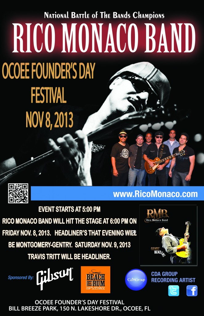 Ocoee Founders Day 110813 | Rico Monaco Band