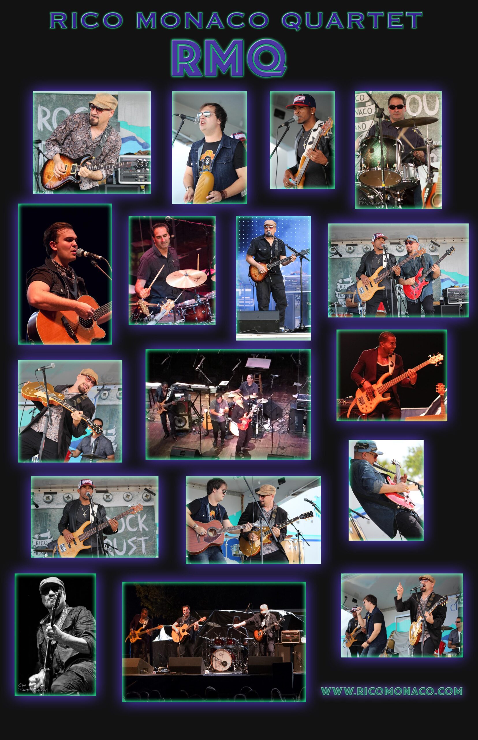 RMQ Promo Collage | Rico Monaco Band