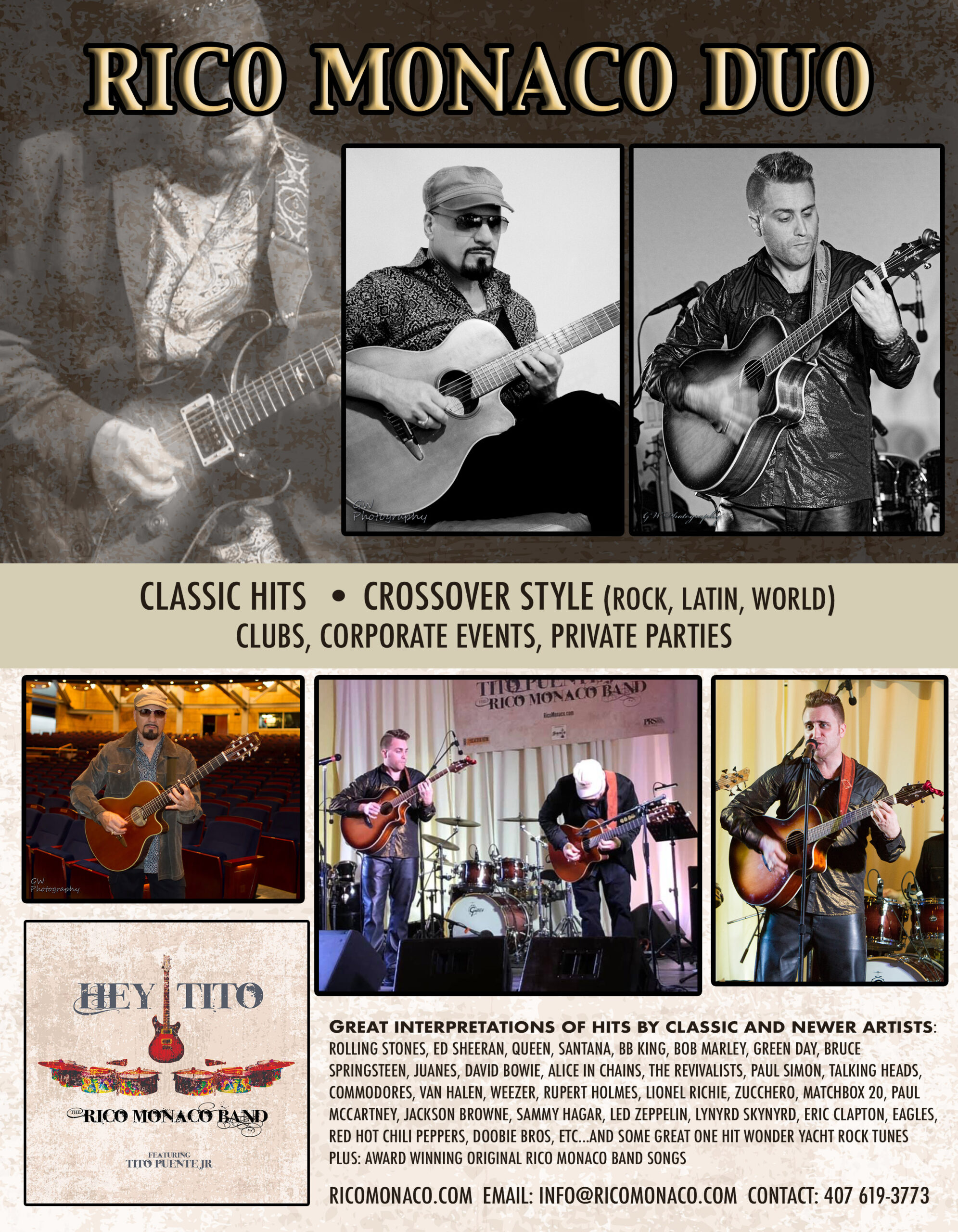 RM Duo Front Bio | Rico Monaco Band